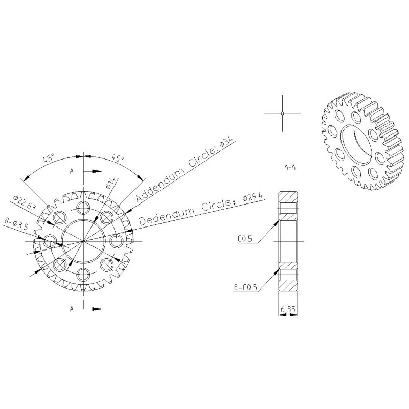 32 Tooth Gear (2 pack)