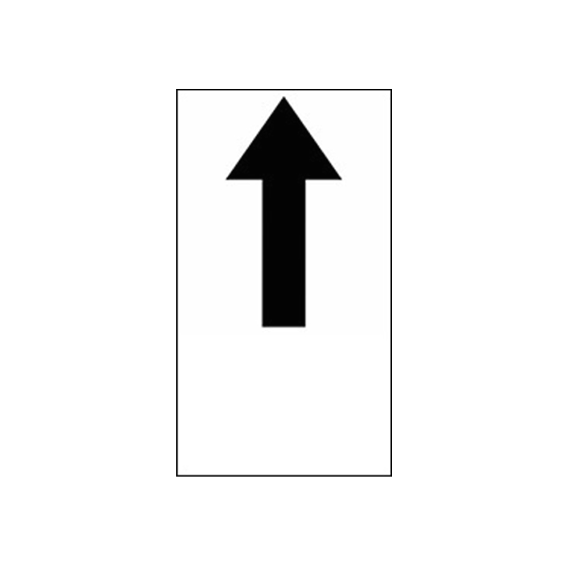 Straight Through Only Sign